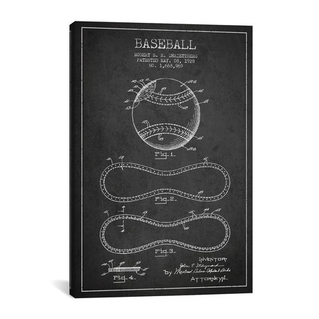 Baseball Patents - History On Canvas - Touch of Modern