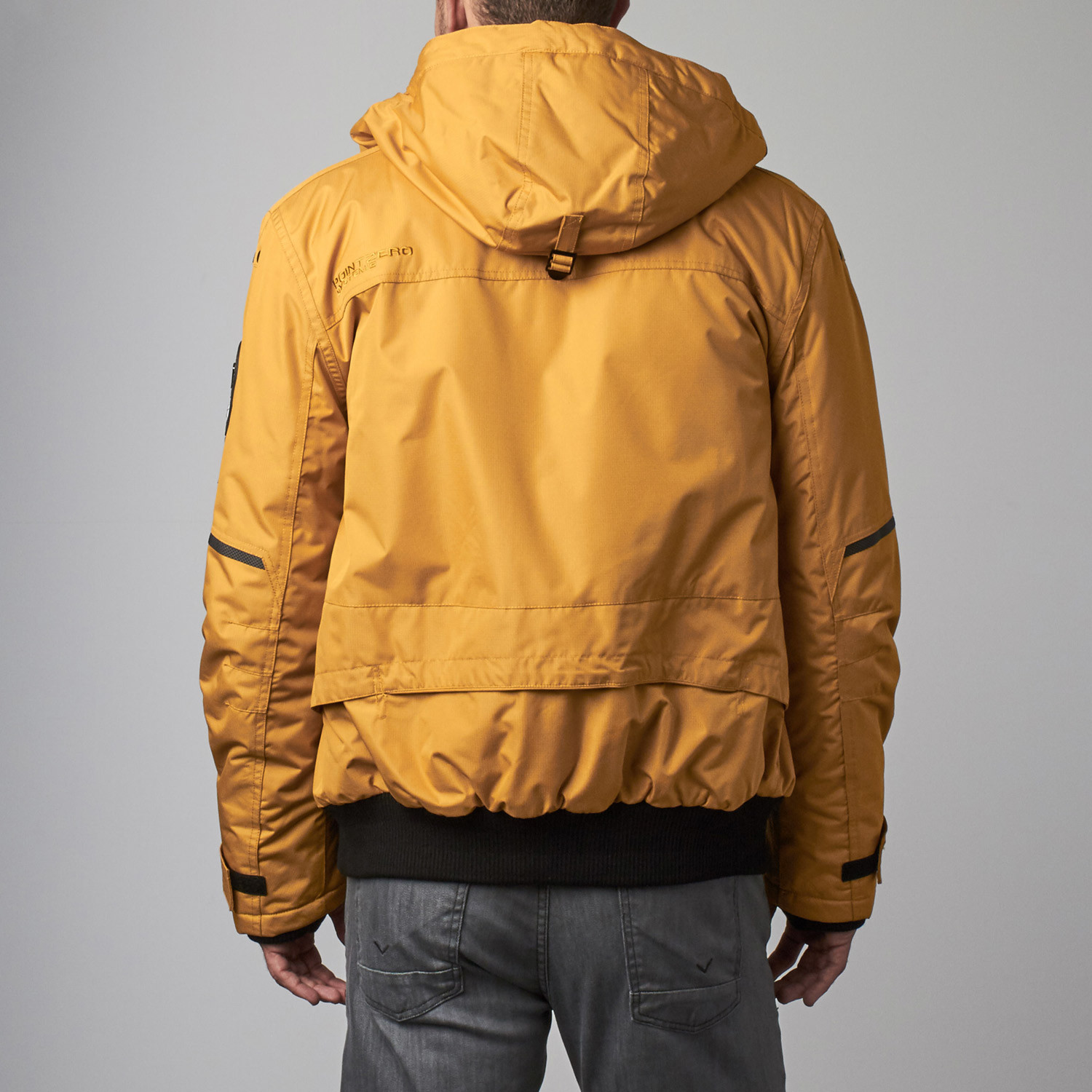 PVC Rip Stop Bomber Jacket // Medallion (S) - Point Zero - Touch of Modern