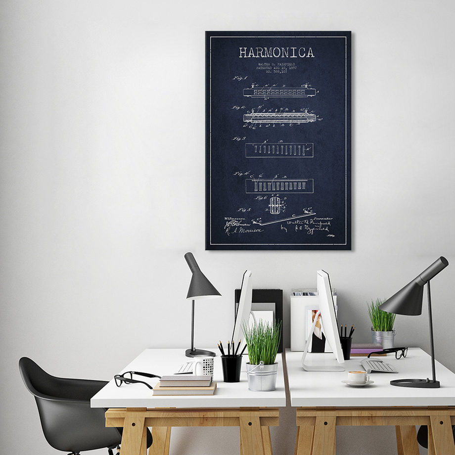 Music Patents - Vintage Canvas Prints - Touch of Modern