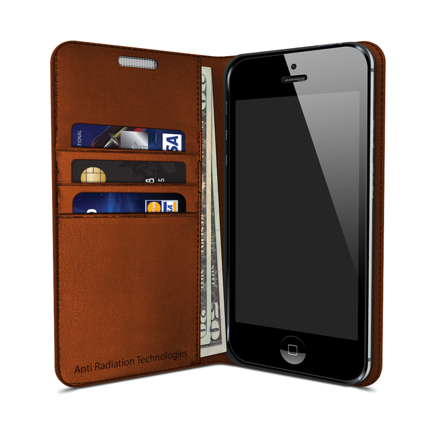 Vest Anti Radiation Wallet Case // Brown (iPhone 7) - VestTech - Touch ...