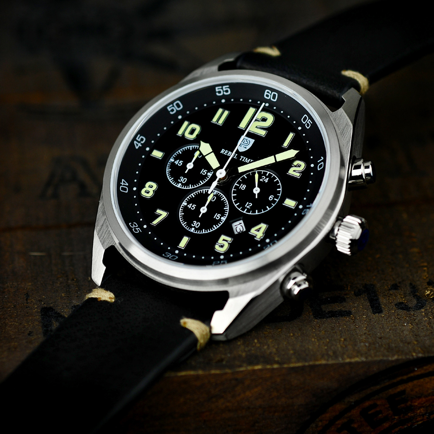 Rebel Classic Chronograph Quartz // RTCBBL - Rebel Time - Touch of Modern