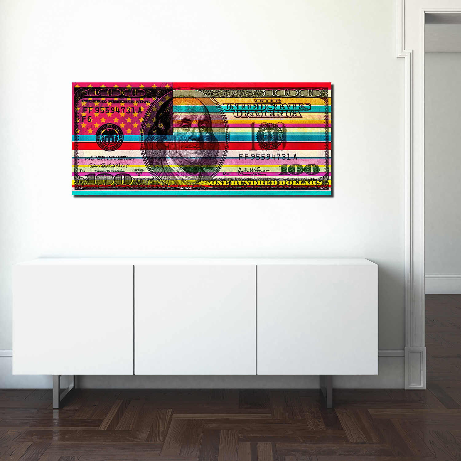 Cash Chameleon (24”W x 10”H x 1.5"D) - Fluorescent Palace - Touch of Modern