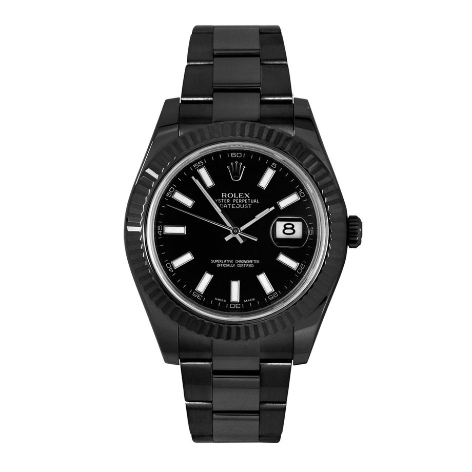 Jet-Black Rolex - Custom PVD-Coated Timepieces - Touch of Modern
