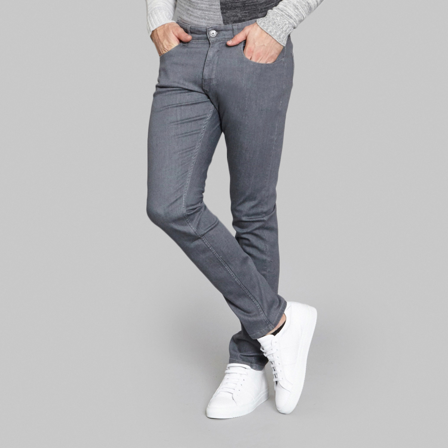 5P Denim Pant // Washed Grey (28WX32L) - Jagvi - Touch of Modern