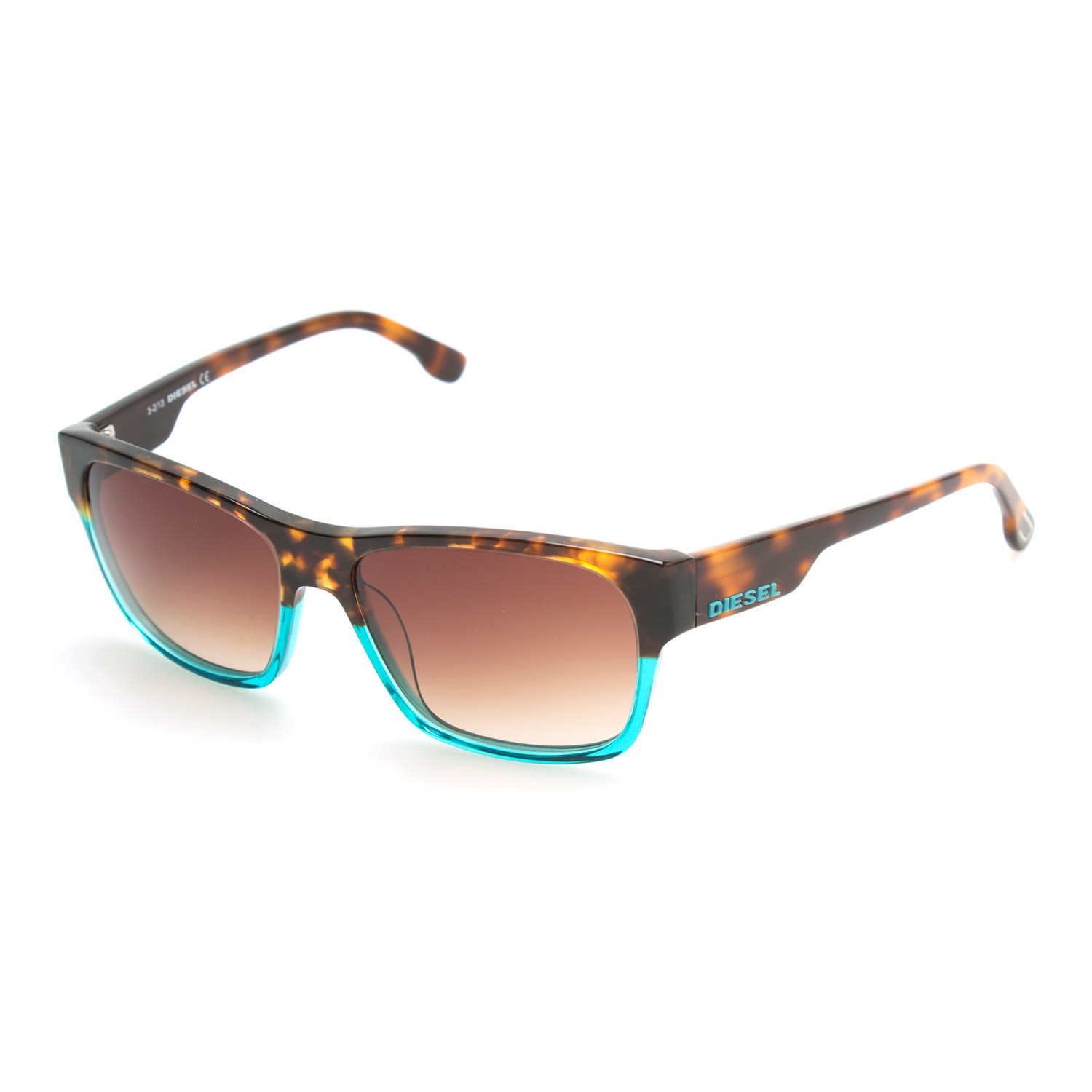 Crater Sunglasses Brown Havana Blue Trim Fashion Luxe West Inc Touch Of Modern