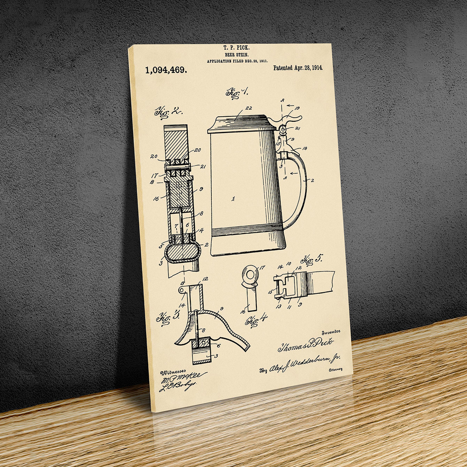 Bill Cannon - Alcohol Patent Prints - Touch of Modern