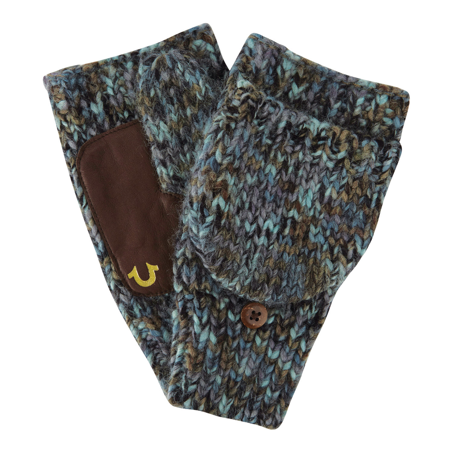 Multi Colored Knit Mittens // Indigo - True Religion - Touch of Modern