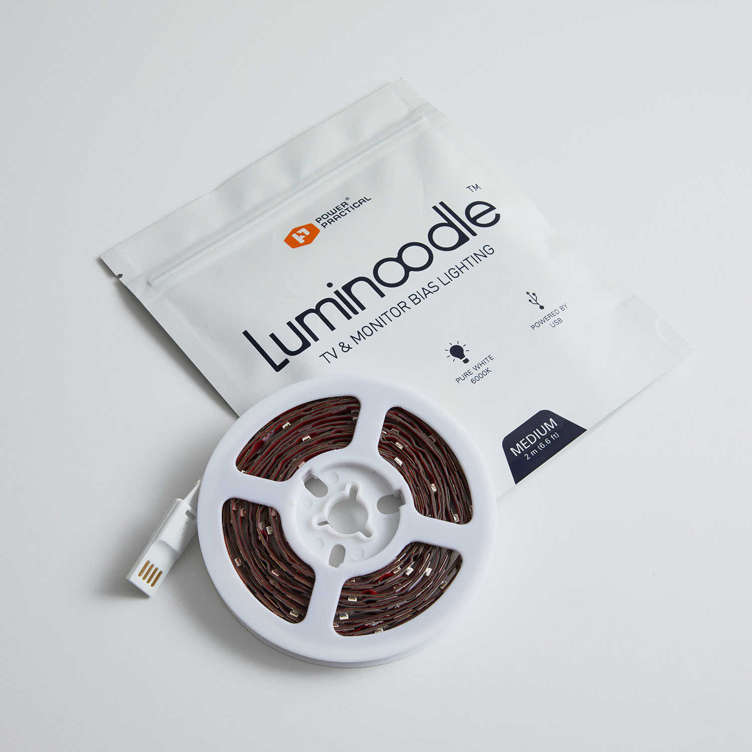 Luminoodle Bias Lighting (2 Meter) - Power Practical - Touch of Modern