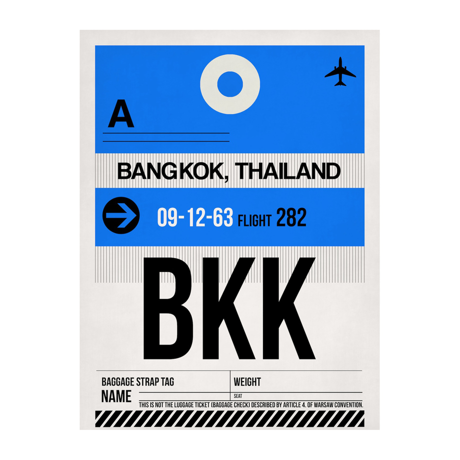 Airport Tags - Travel-Inspired Typography Prints - Touch of Modern