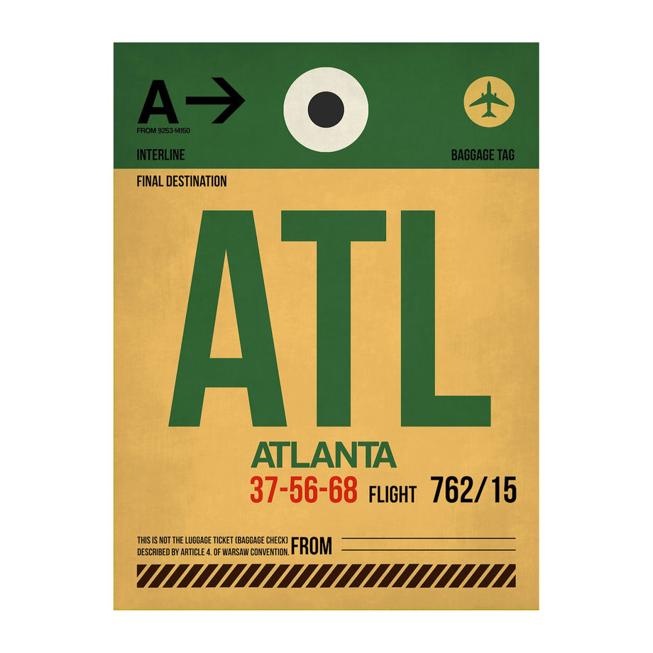 Airport Tags - Travel-Inspired Typography Prints - Touch of Modern
