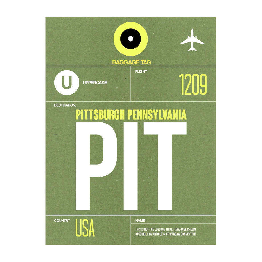Airport Tags - Travel-Inspired Typography Prints - Touch of Modern