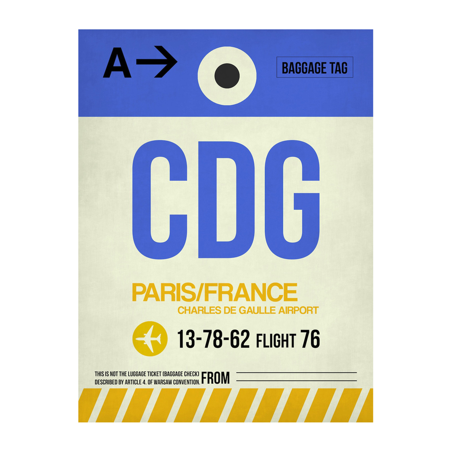 Airport Tags - Travel-Inspired Typography Prints - Touch of Modern
