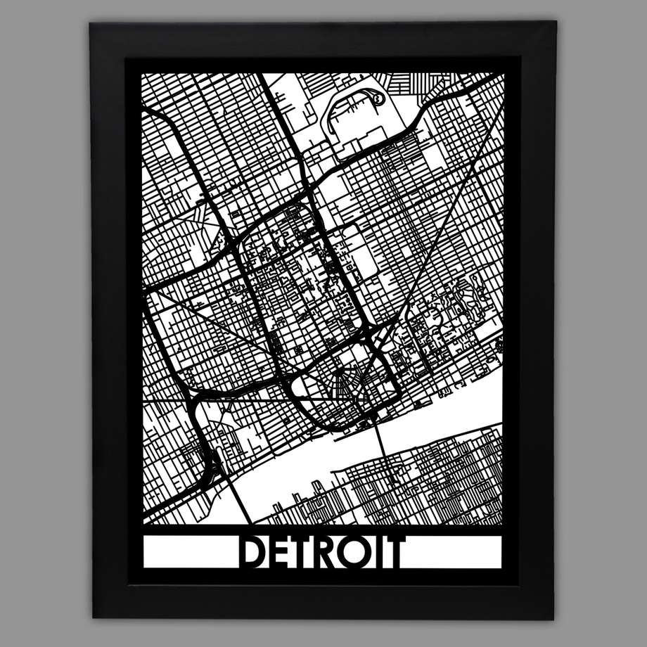 Cut Maps - CNC Precision Street Maps - Touch of Modern