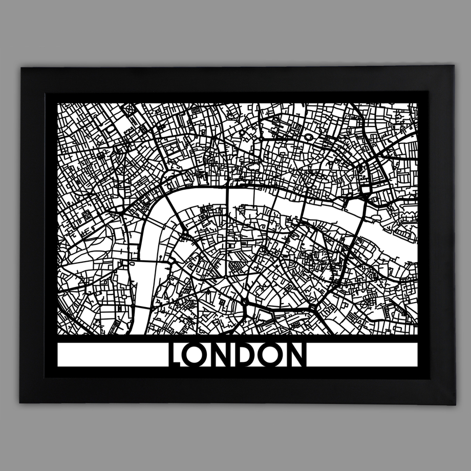 Cut Maps - CNC Precision Street Maps - Touch of Modern