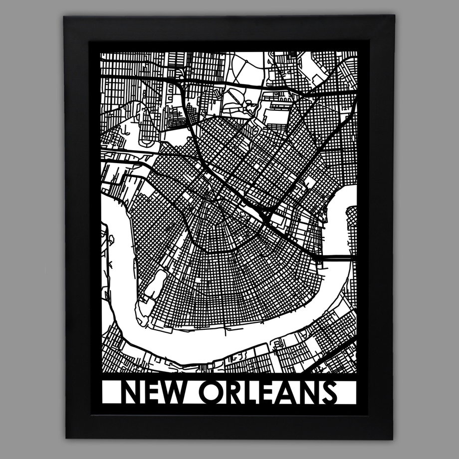 Cut Maps - CNC Precision Street Maps - Touch of Modern