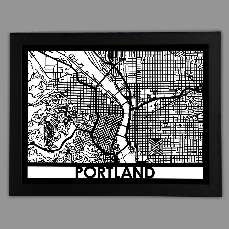 Cut Maps - CNC Precision Street Maps - Touch of Modern