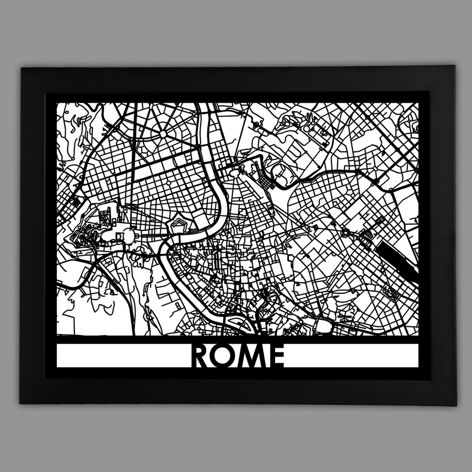 Cut Maps - CNC Precision Street Maps - Touch of Modern