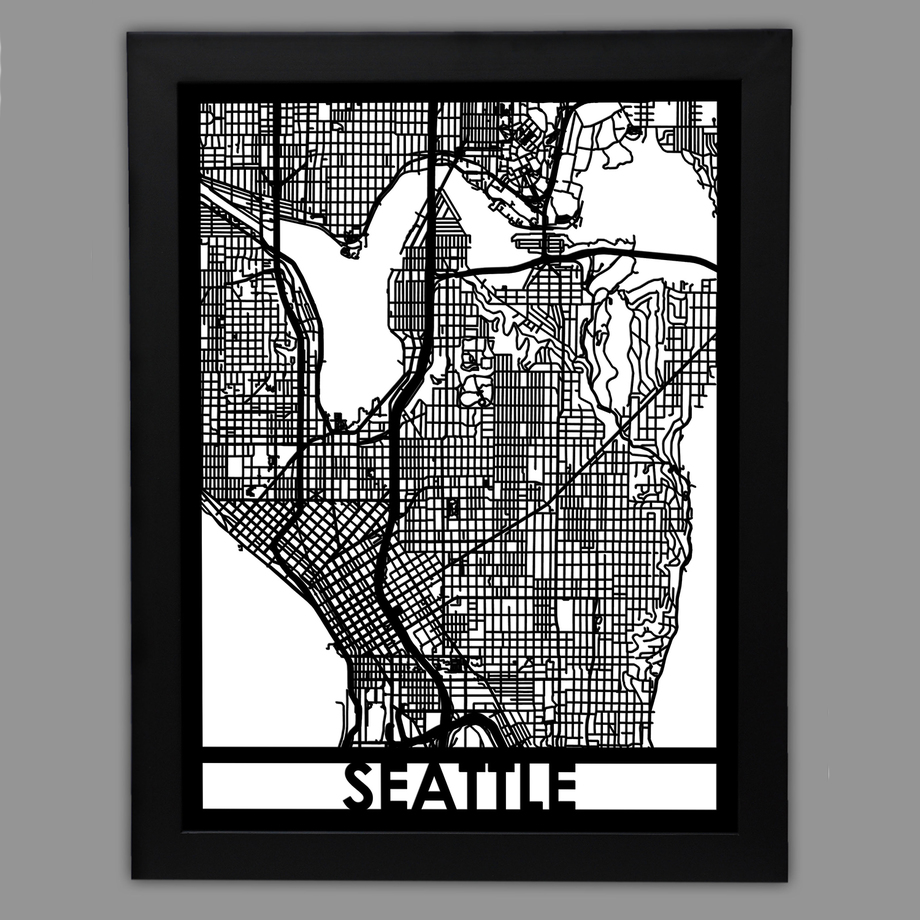 Cut Maps - CNC Precision Street Maps - Touch of Modern