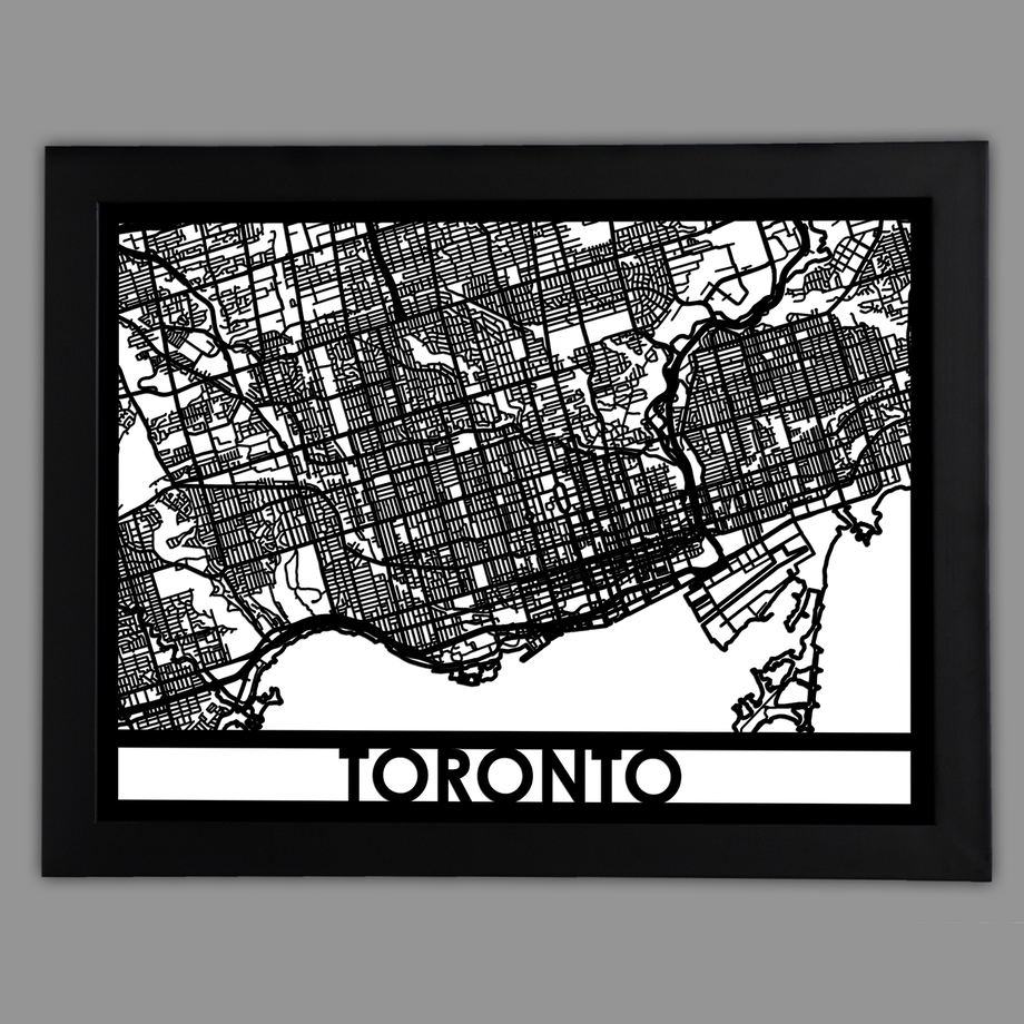 Cut Maps - Laser-Cut 3D Street Maps - Touch of Modern