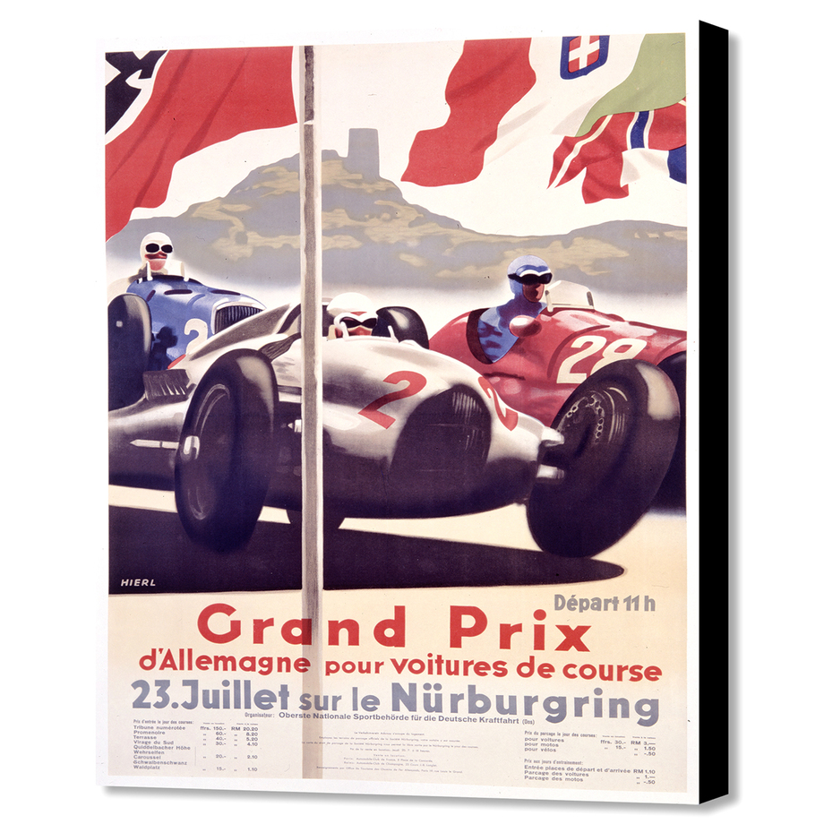 European Racing Prints - Vintage Automotive Posters - Touch of Modern