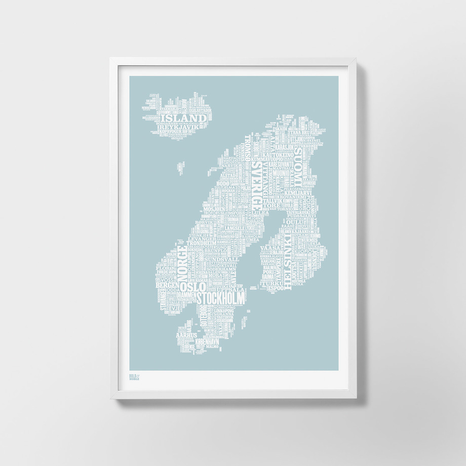 Bold & Noble - Typography Map Prints - Touch of Modern