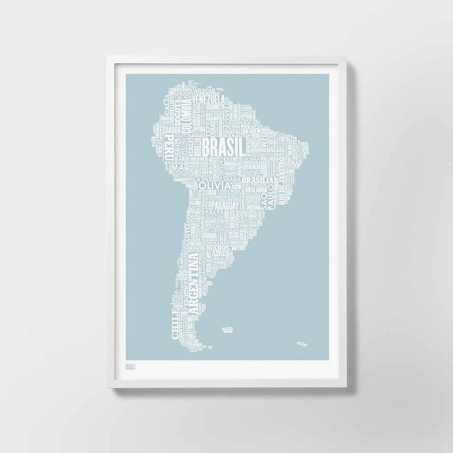 Bold & Noble - Typography Map Prints - Touch of Modern