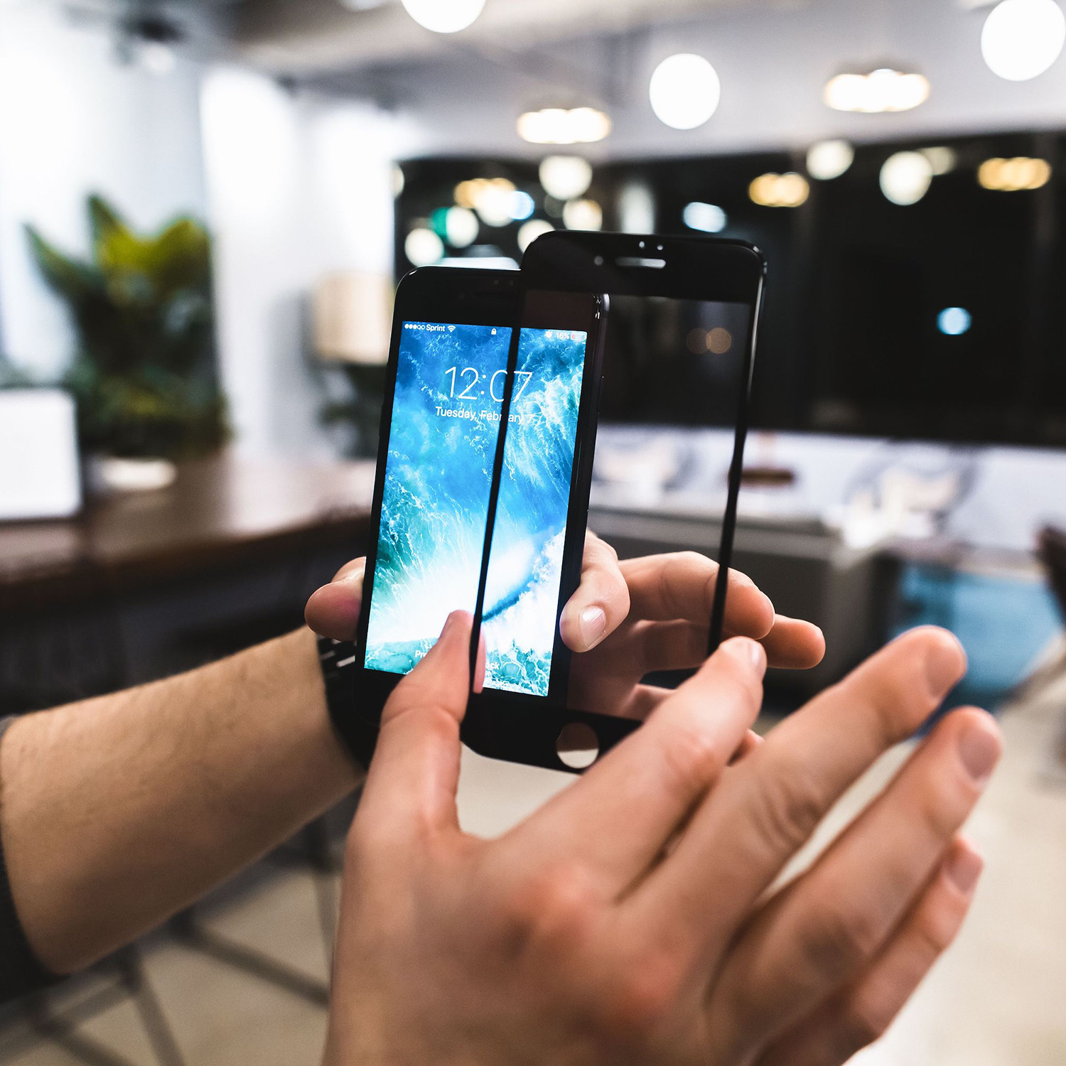 Quantum Glass™ Edge to Edge Screen Protector // Black (iPhone 7 Plus ...