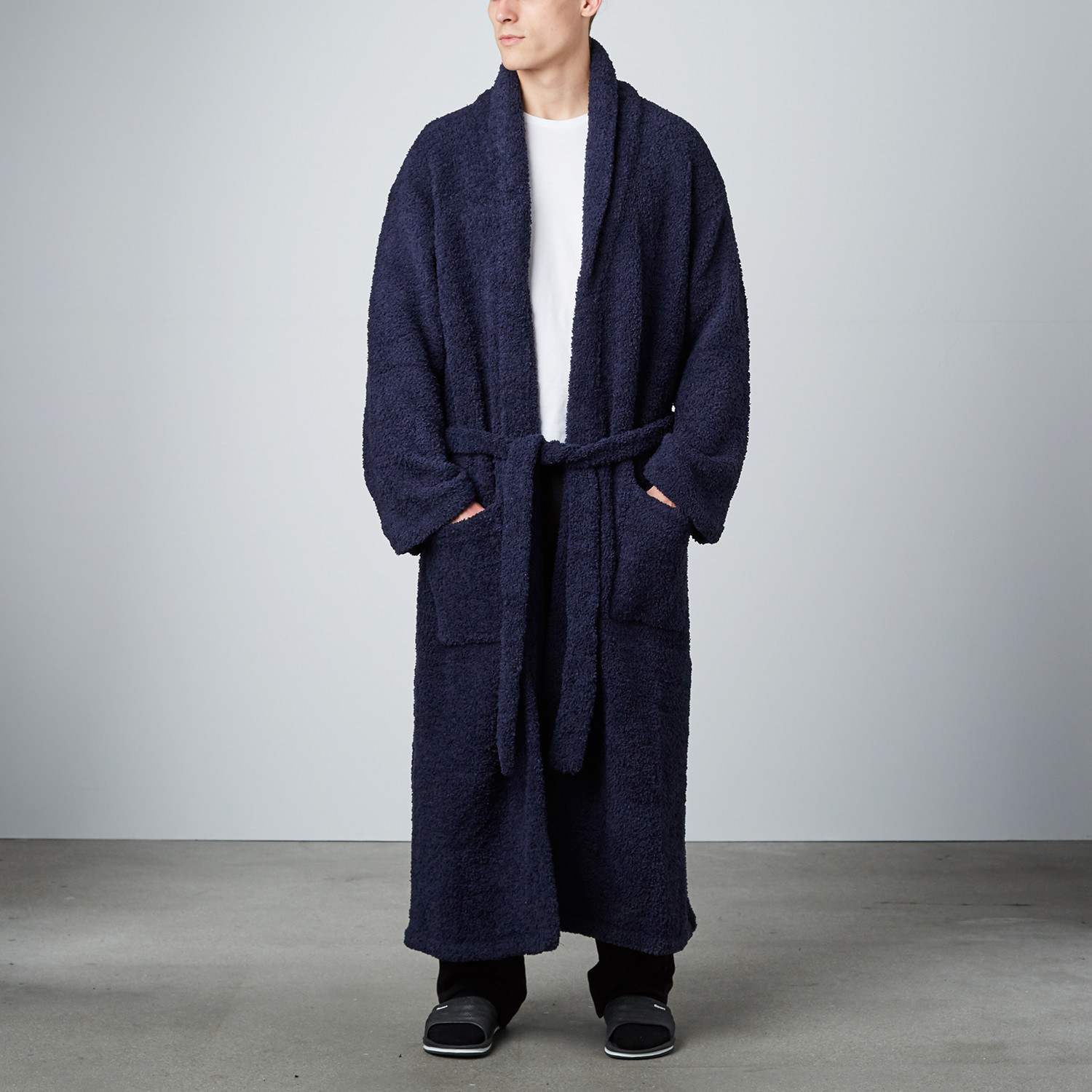 Shawl Collared Robe // Navy (Large) - Kashwére - Touch of Modern