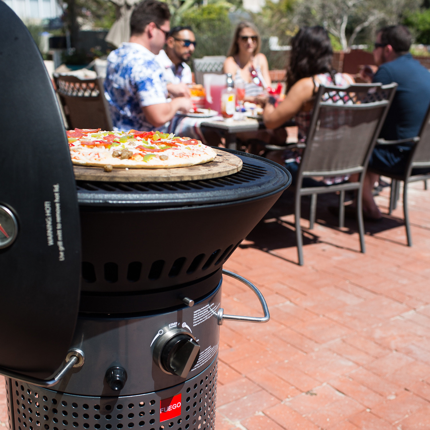 Fuego Element Grill + Side Shelf (Propane) - Fuego Living - Touch of Modern