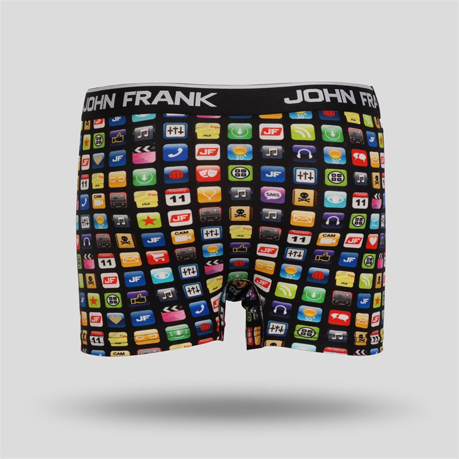 App Icon Print Boxer Brief // Black + Multi (XL) - John Frank - Touch ...