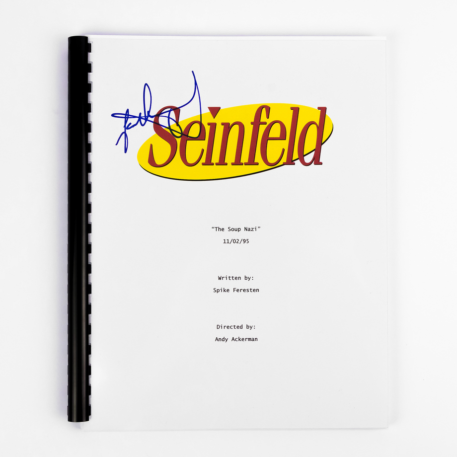 Signed Movie and TV Scripts - Entertainment Memorabilia - Touch of Modern