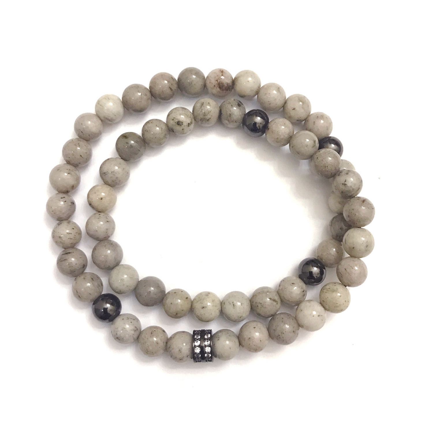 The Quintessential // Grey Feldspar + Gunmetal Rhodium (Petite ...