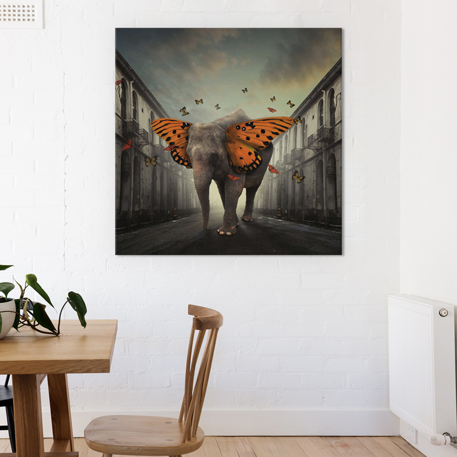 Butterphant (18"W x 18"H x 0.75"D) - Surrealist Photography - Touch of ...