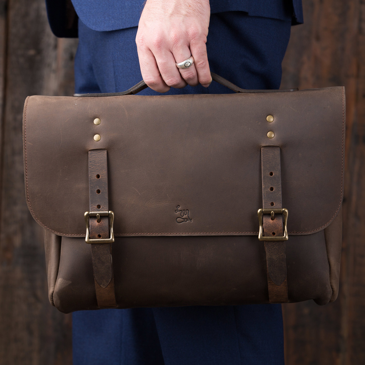 The Calhoun Leather Satchel (Rustic Pine) - LM Products - Touch of Modern