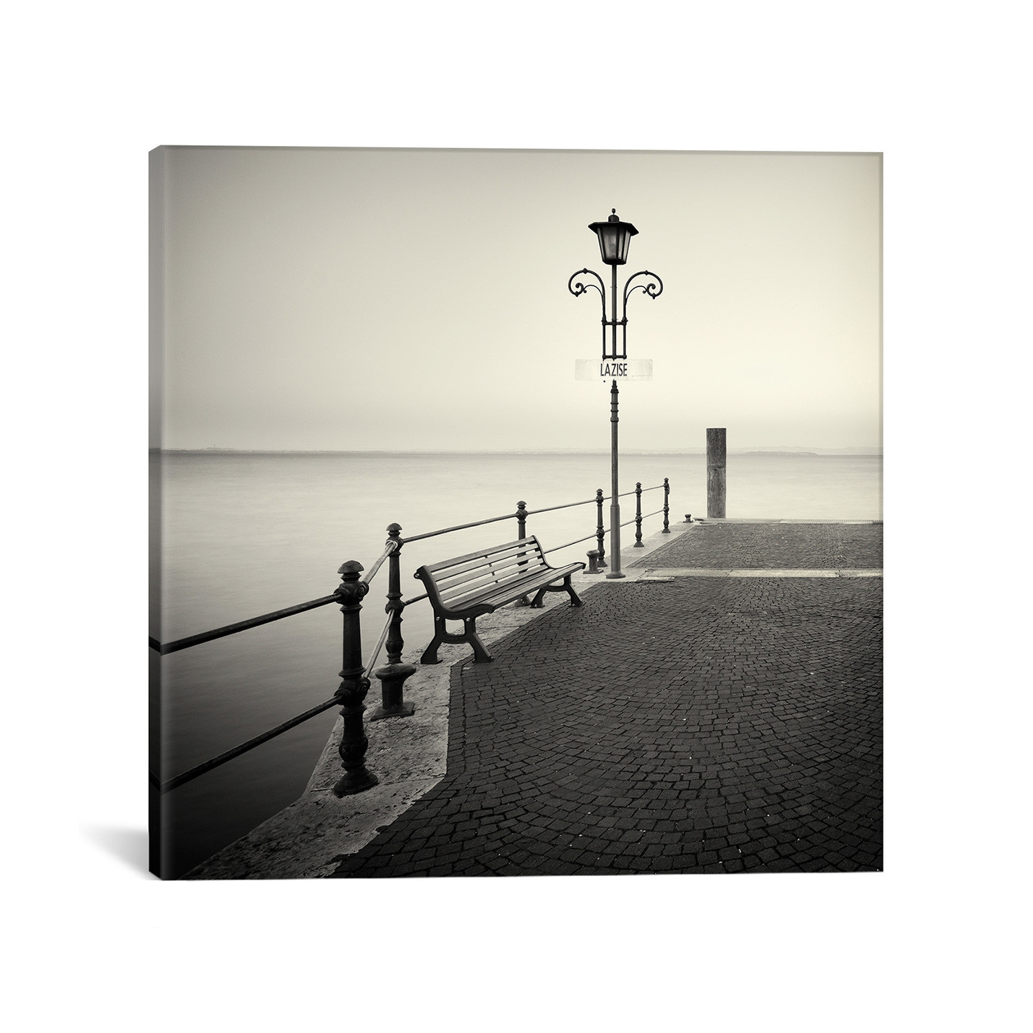 Bench And Lamp Post (18"W x 18"H x 0.75"D) - Hakan Strand - Touch of Modern