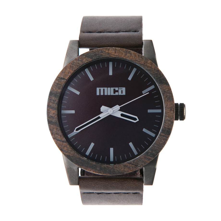 Mica Move - Wood + Leather Watches - Touch of Modern