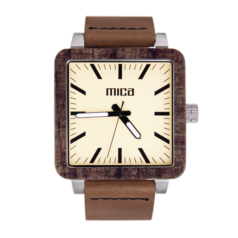 Mica Move - Wood + Leather Watches - Touch of Modern