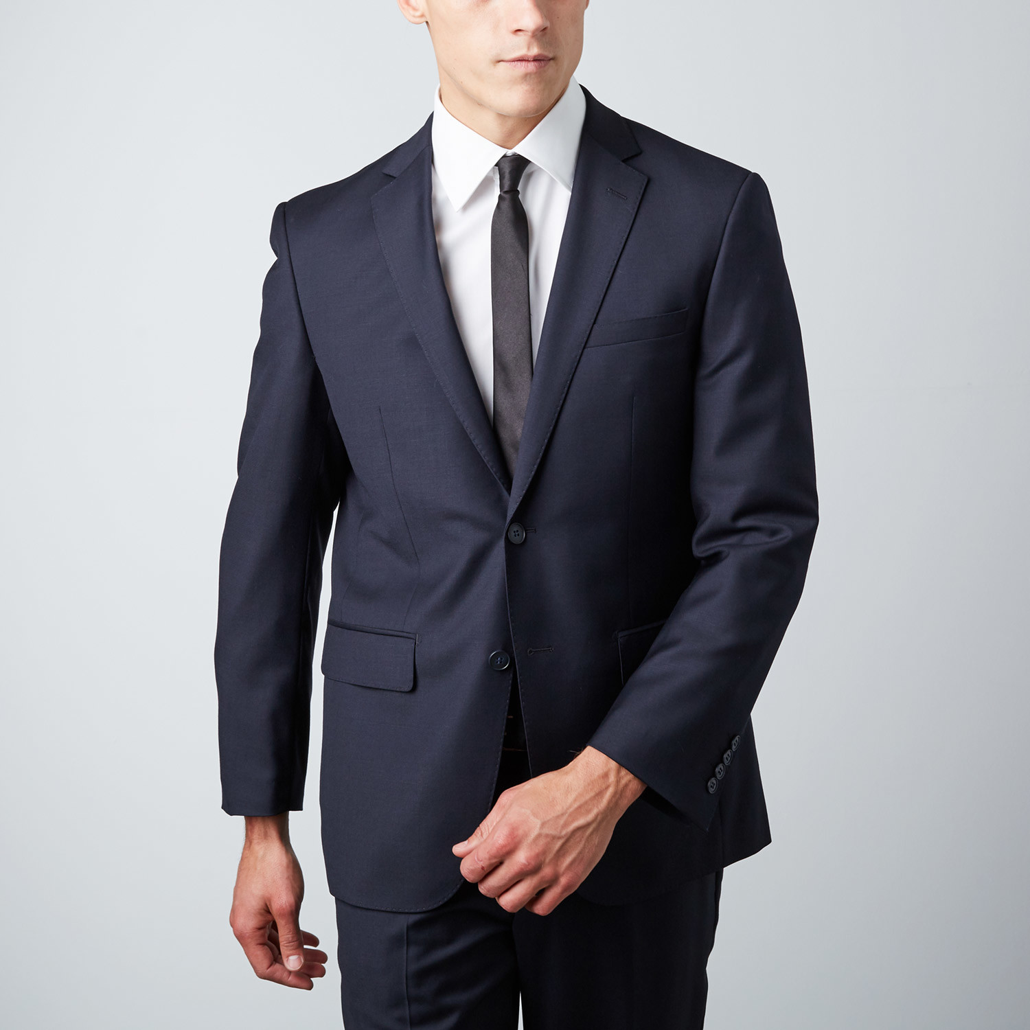 Tailored-Fit Classic Suit // Navy (US: 36R) - Gruppo Bravo - Touch of ...