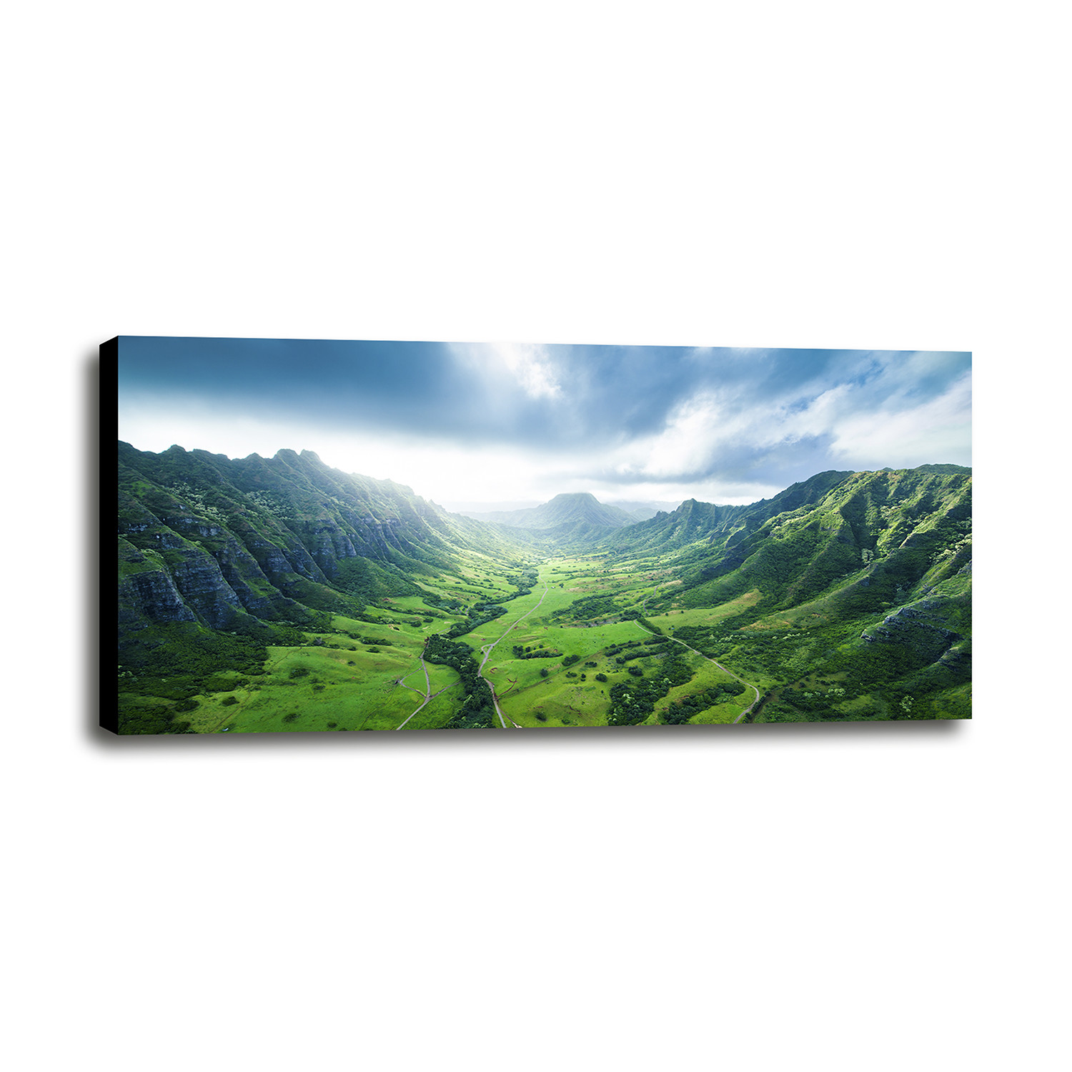 Ka'a'awa Valley Wide - Hawaiian Island Art - Touch of Modern