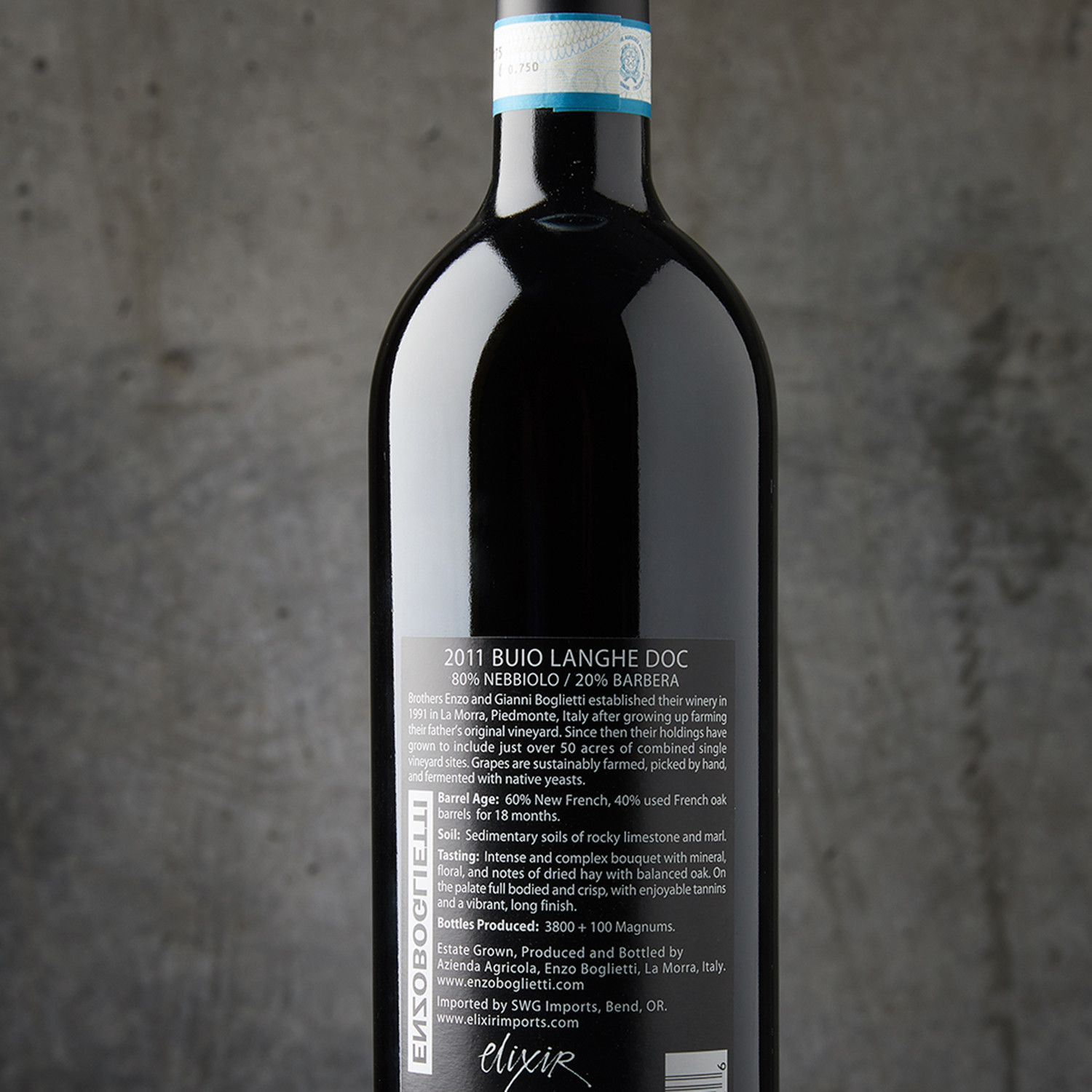 Imported from Italy: Enzo Boglietti Buio Red Blend // 2 Bottles ...