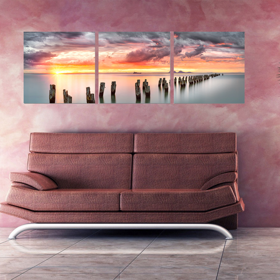 Nature Triptychs - Sea + Cityscape Artwork - Touch of Modern
