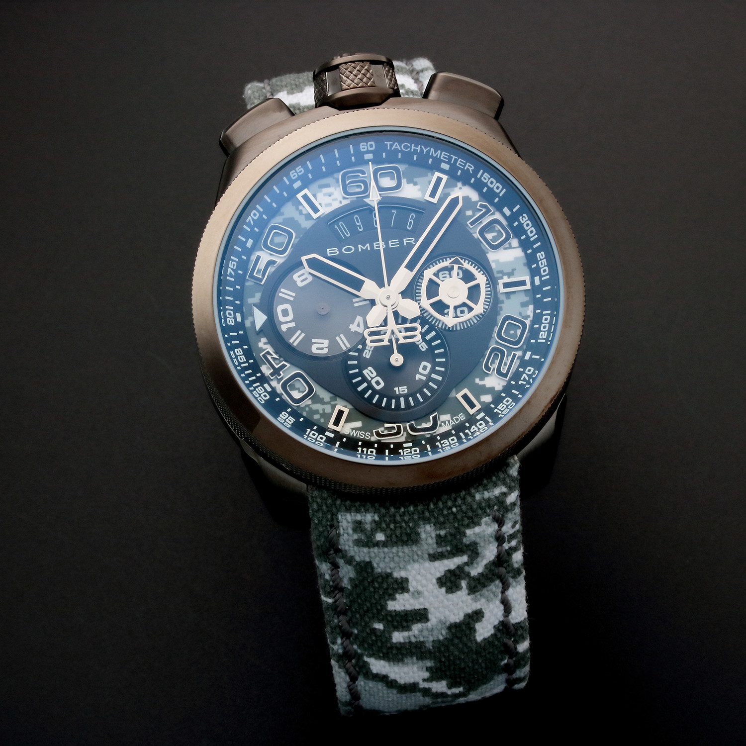 Bomberg Bolt Chronograph Quartz // Limited Edition // BS45CHPGM.019.3 ...