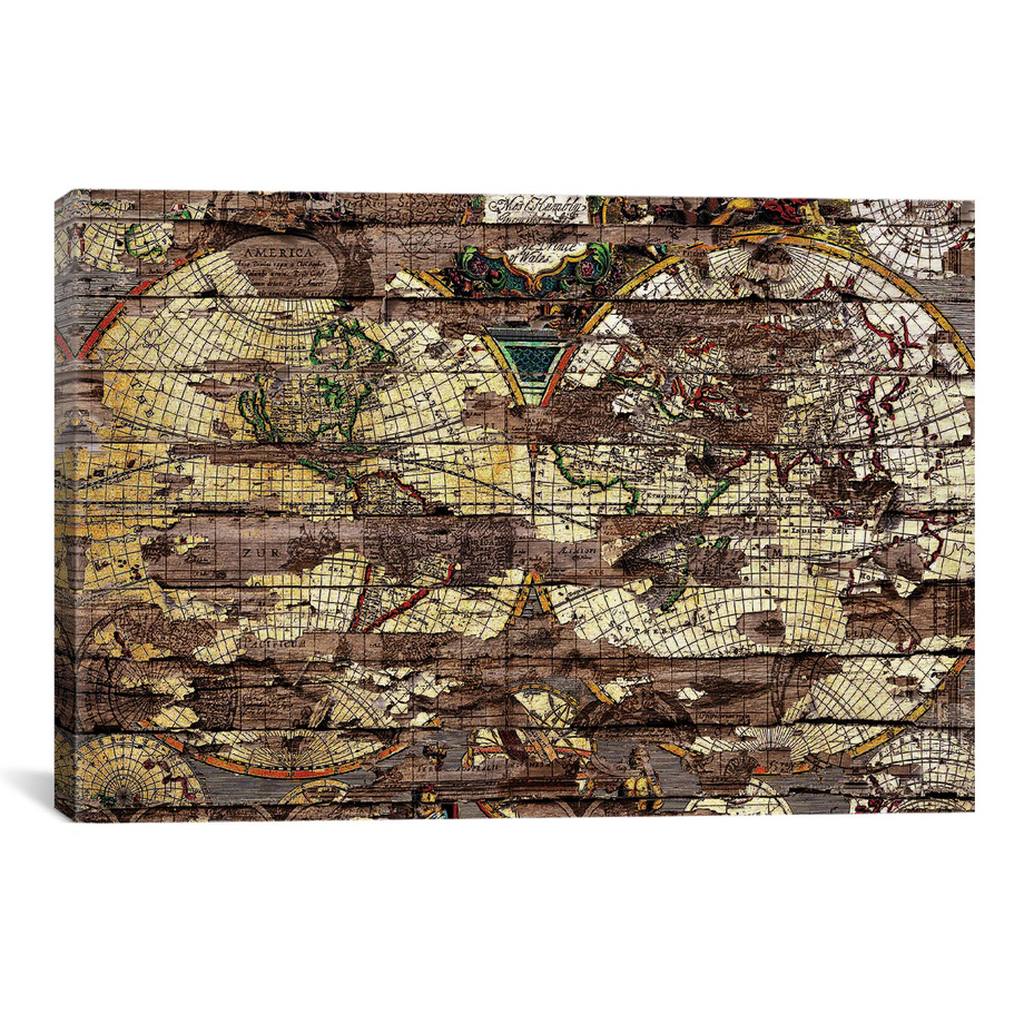 World Maps on Leather - Exotic Cartography - Touch of Modern