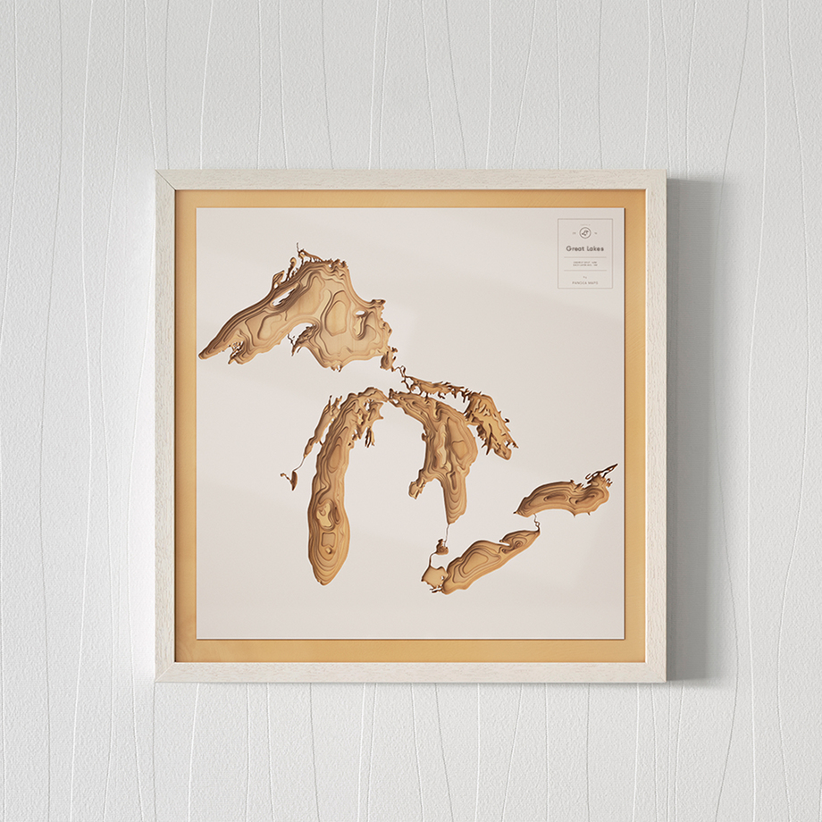 Pangea Maps - Contour Wood Art - Touch of Modern