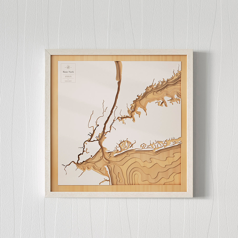 Pangea Maps - Contour Wood Art - Touch of Modern