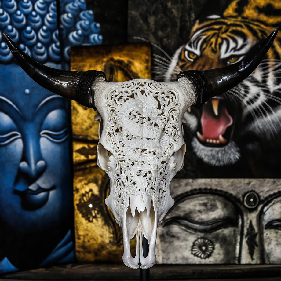 Aureus Skulls - Hand Carved By Balinese Masters - Touch of Modern