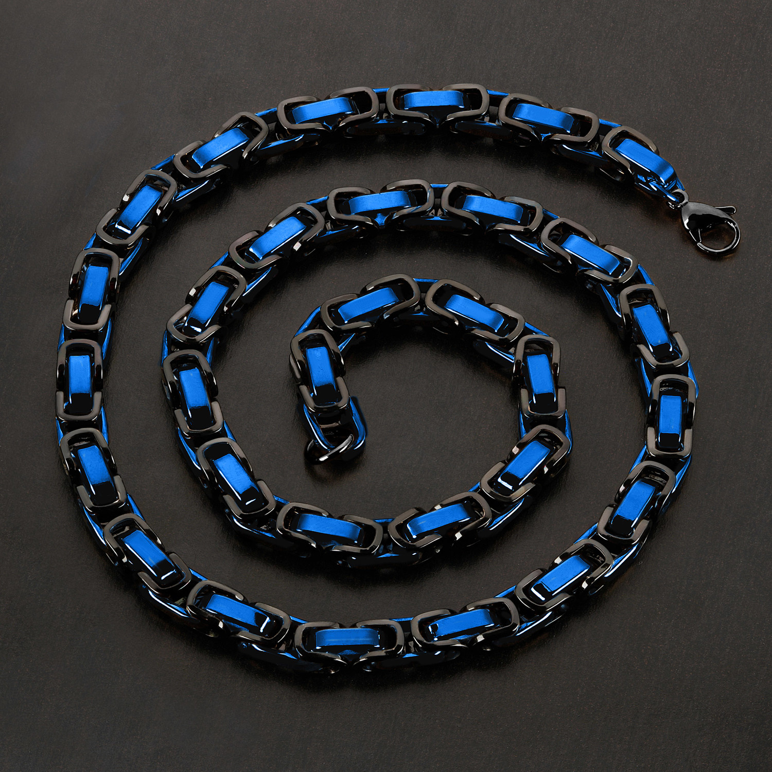 Byzantine Chain Necklace // Black + Blue - Crucible - Touch of Modern