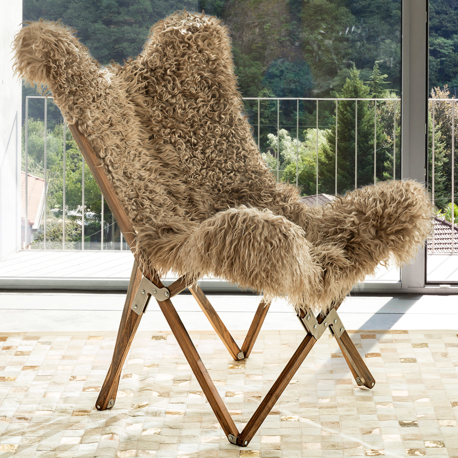 Gallery Chair // Goat (Alabaster) - Cowhide Gallery - Touch of Modern