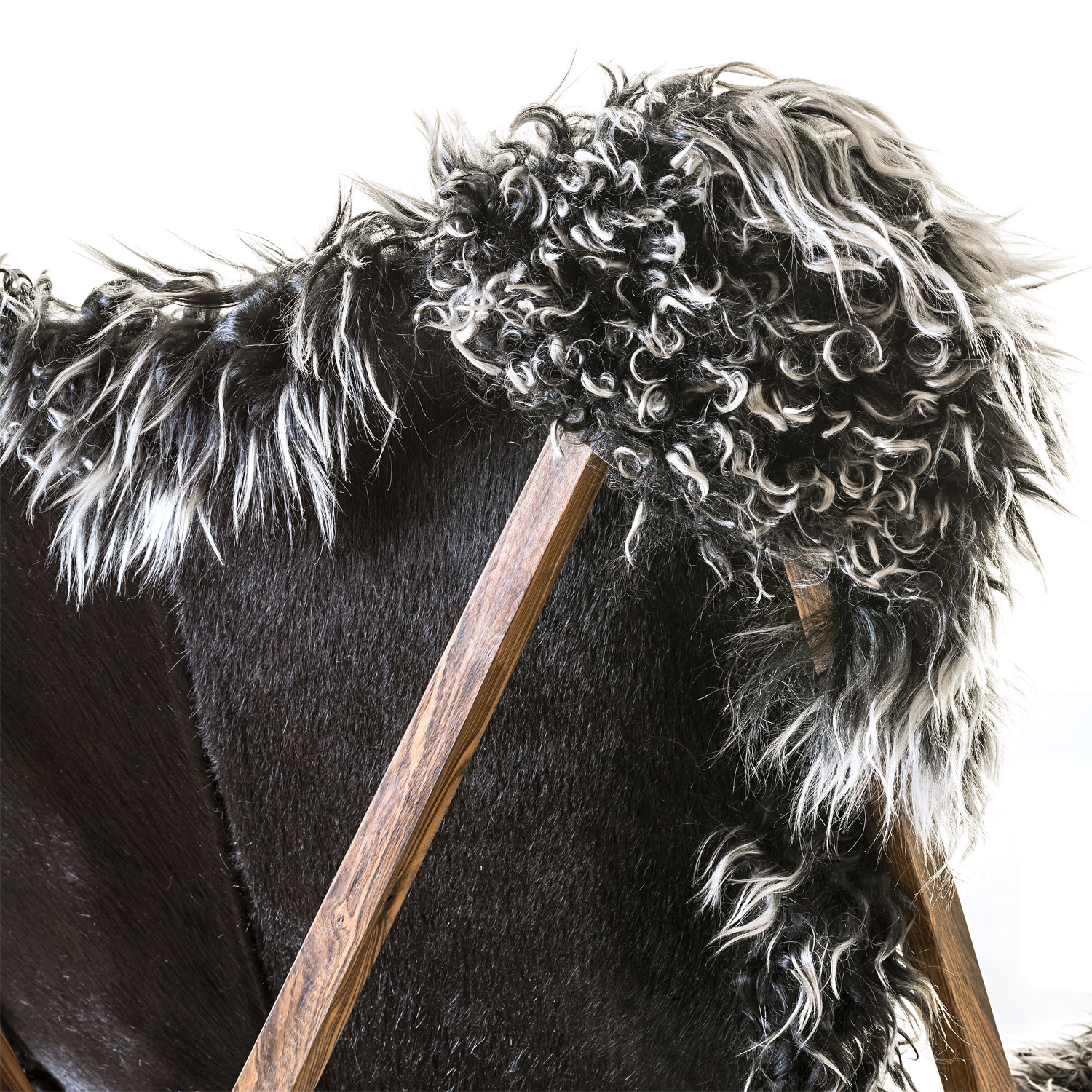 Gallery Chair // Goat (Alabaster) - Cowhide Gallery - Touch of Modern