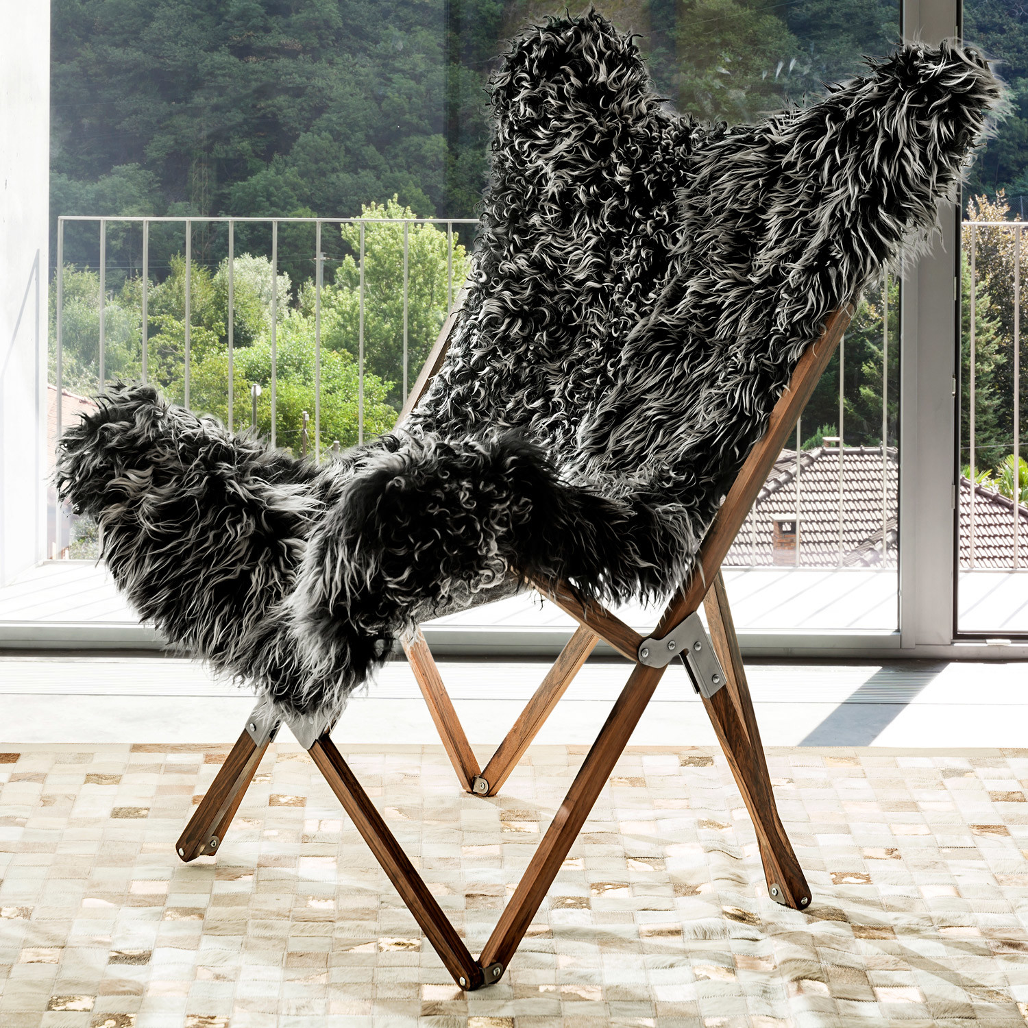 Gallery Chair // Goat (Alabaster) - Cowhide Gallery - Touch of Modern